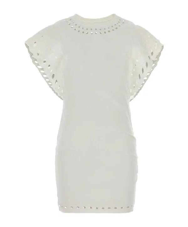 Isabel Marant Étoile Orlane Broderie Mini Dress - Ecru