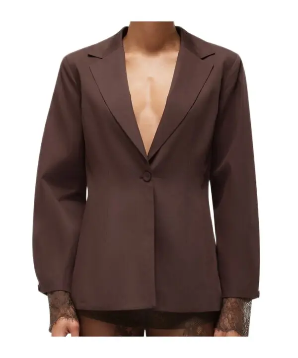 BLUGIRL Lace-trim Blazer - Black