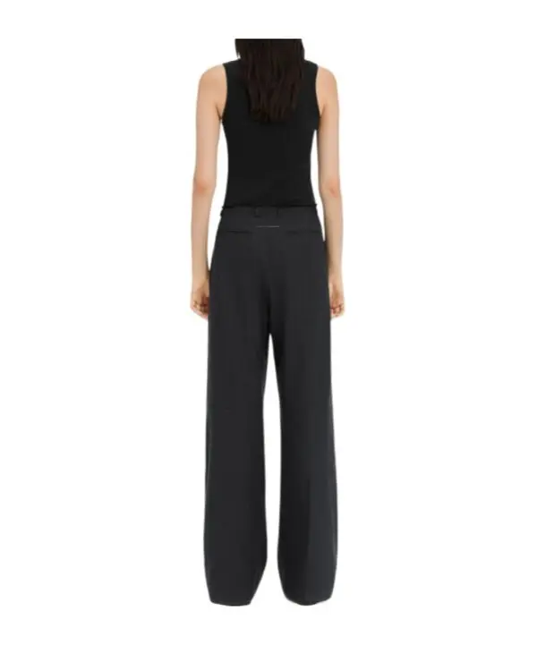 MAISON MARGIELA Pinstriped Wide-leg Trousers