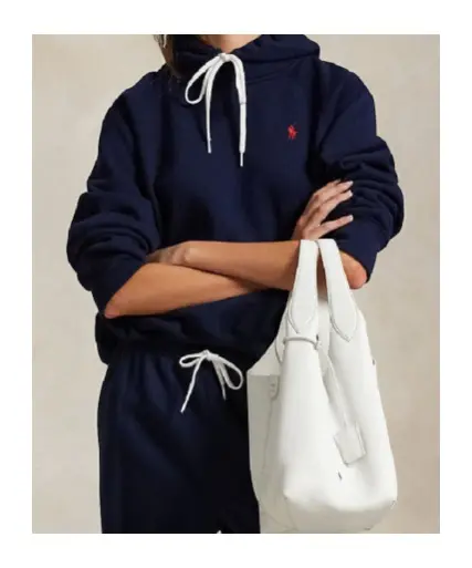 Polo Ralph Lauren Shrunken Fit Fleece Hoodie - Black