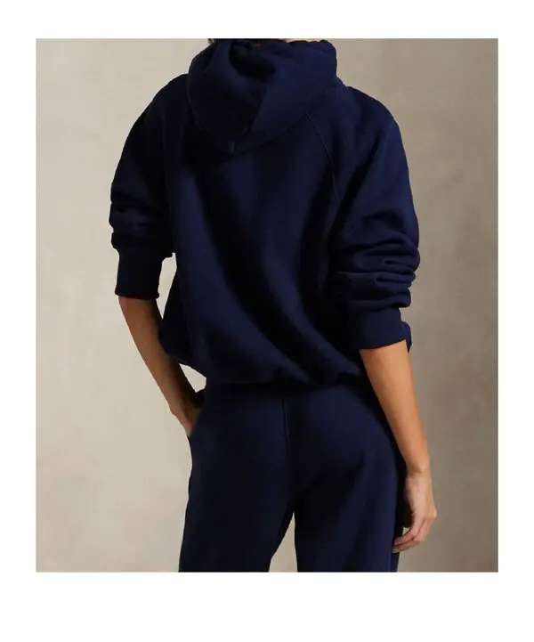 Polo Ralph Lauren Shrunken Fit Fleece Hoodie - Black