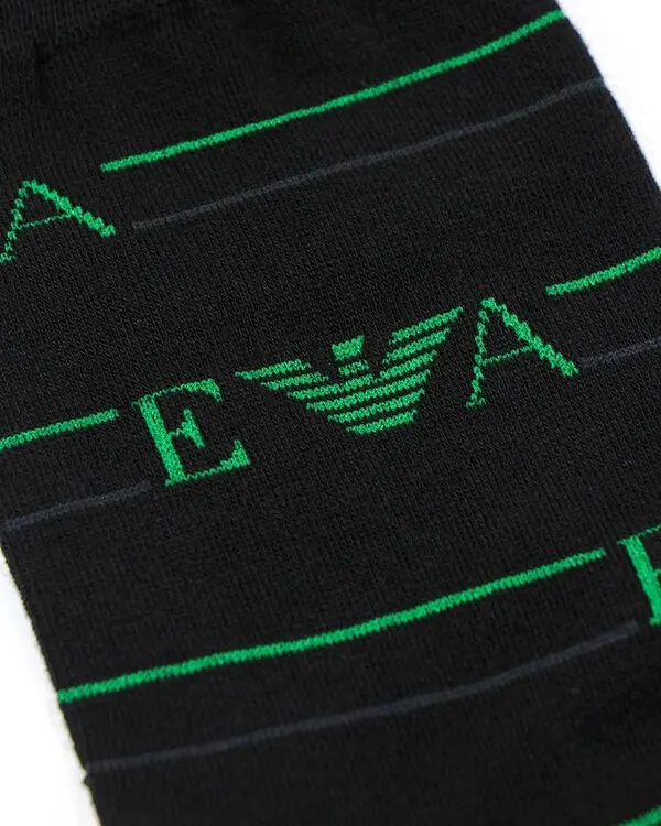 Emporio Armani Logo Knitted Crew Socks
