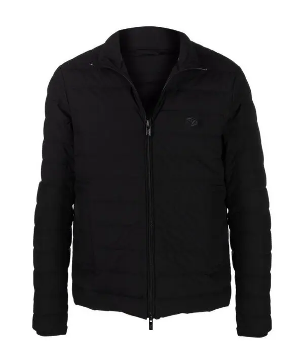 Emporio Armani High-neck Padded Jacket - Black