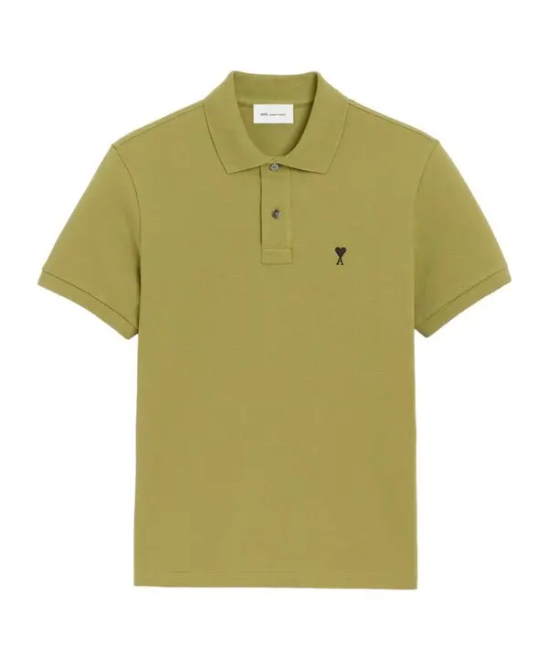 AMI Paris De Coeur Short Sleeved Polo Shirt
