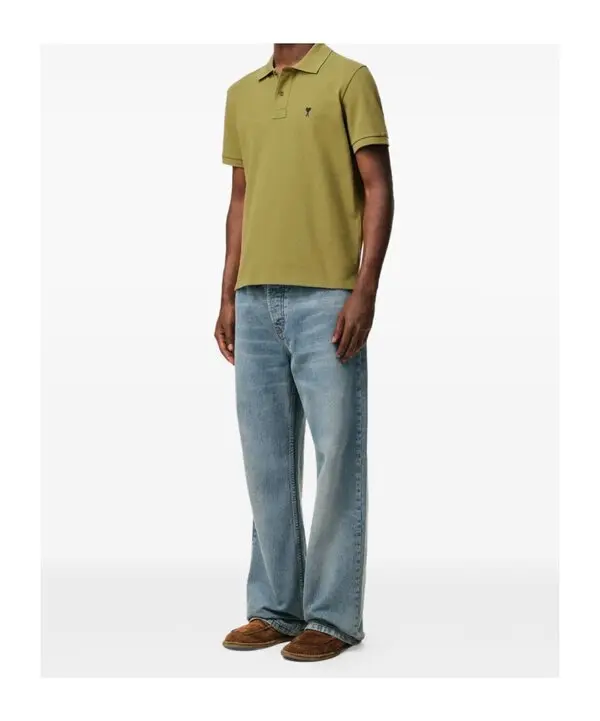 AMI Paris De Coeur Short Sleeved Polo Shirt