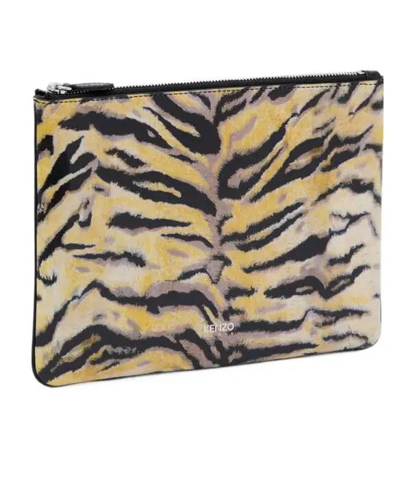 Kenzo Tiger Pouch Bag - Nude