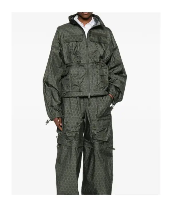 The North Face X Cecilie Bahnsen Tenzin Convertible Jacket With Geometric Print - Black