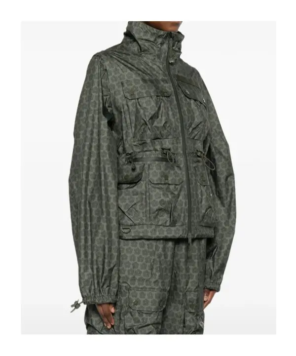 The North Face X Cecilie Bahnsen Tenzin Convertible Jacket With Geometric Print - Black