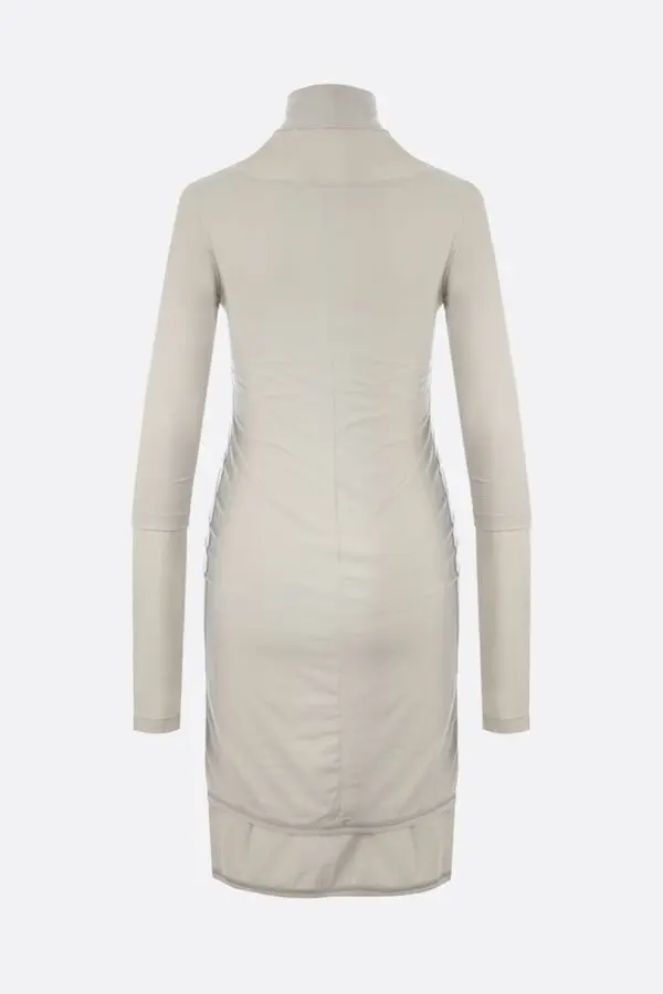 Off-White Jersey Bodycon Dress - Nude