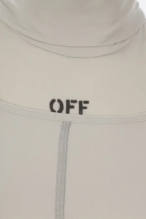 Off-White Jersey Bodycon Dress - Nude