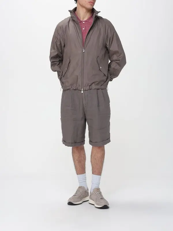 Brunello Cucinelli Long-sleeved Zip-up Jacket - Hazelnut