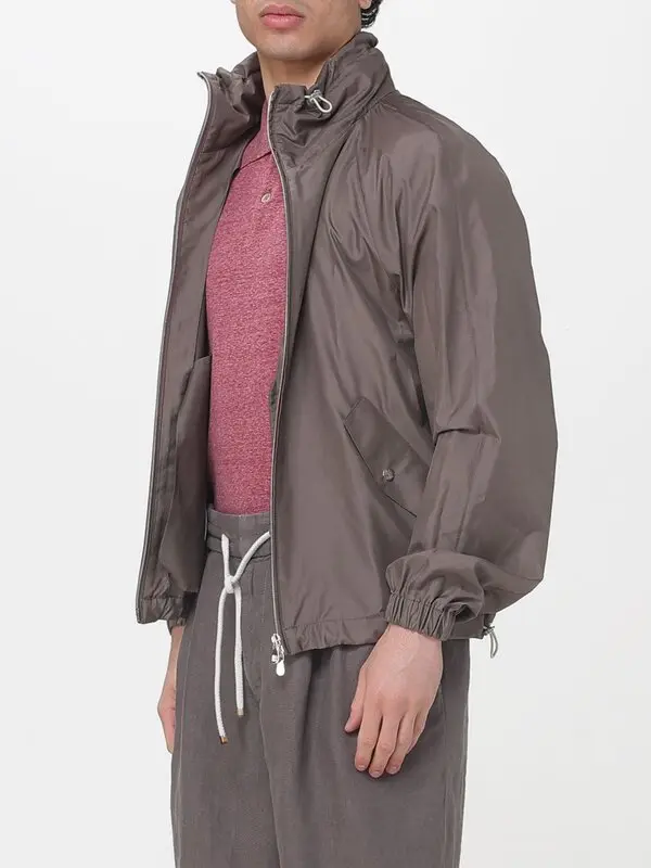 Brunello Cucinelli Long-sleeved Zip-up Jacket - Hazelnut