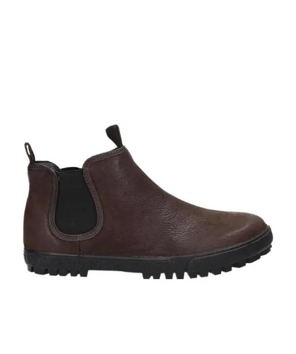 Emporio Armani Logo Ankle Boots - Black