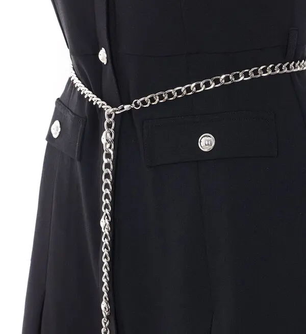 Michael Kors Chain-linked Shirt Dress - Black