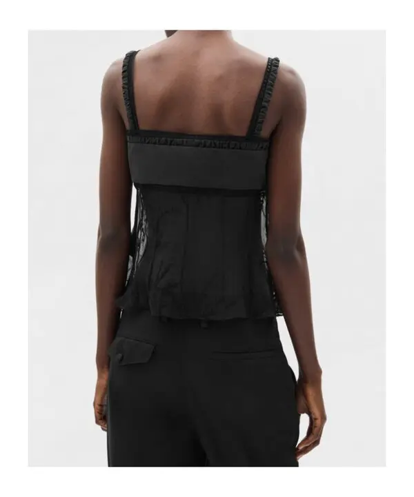 ANN DEMEULEMEESTER Gila Balconette Top With Panels