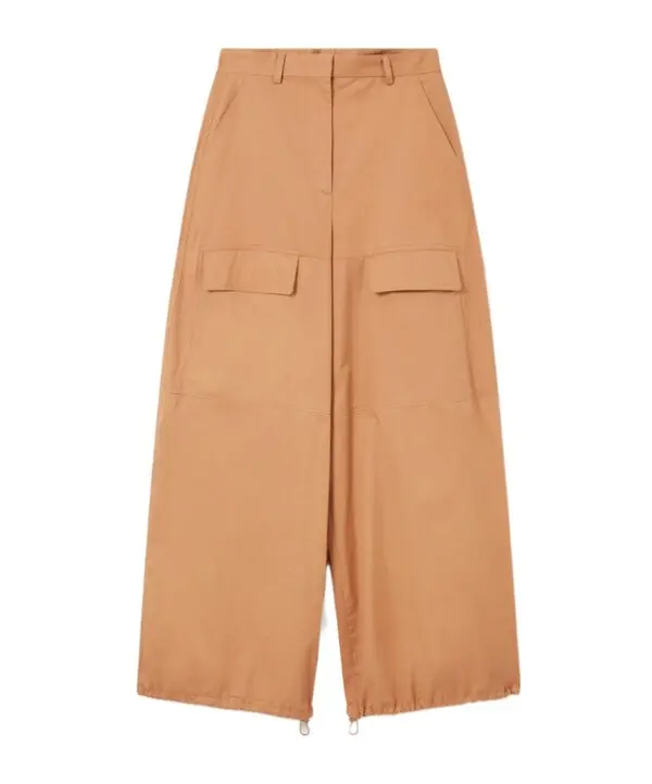 Stella McCartney Wide-leg Cargo Trousers - Brown