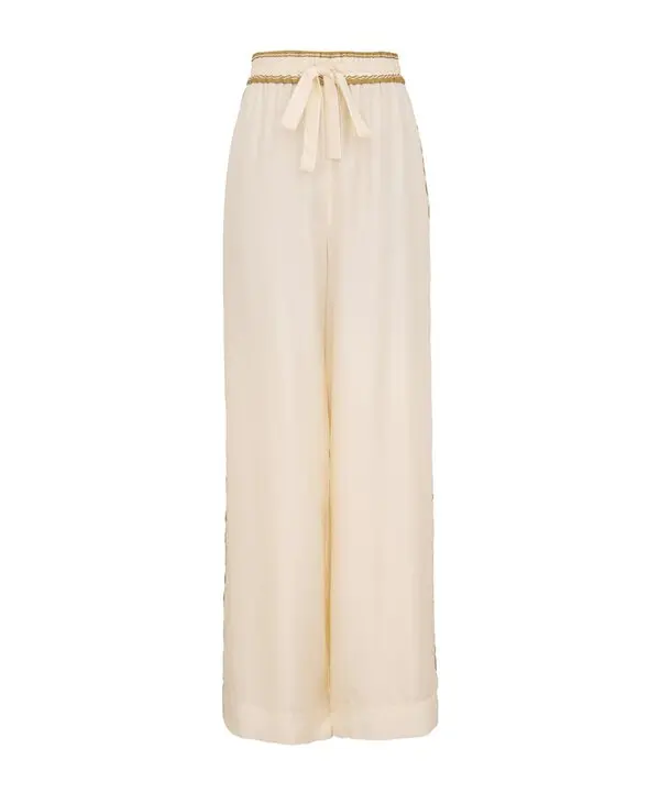 Zimmermann Luna Retro Track Pants - Nude