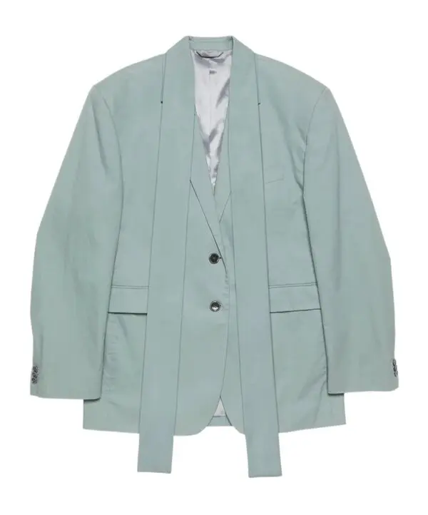 Acne Studios Suit Jacket With Attached Scarf