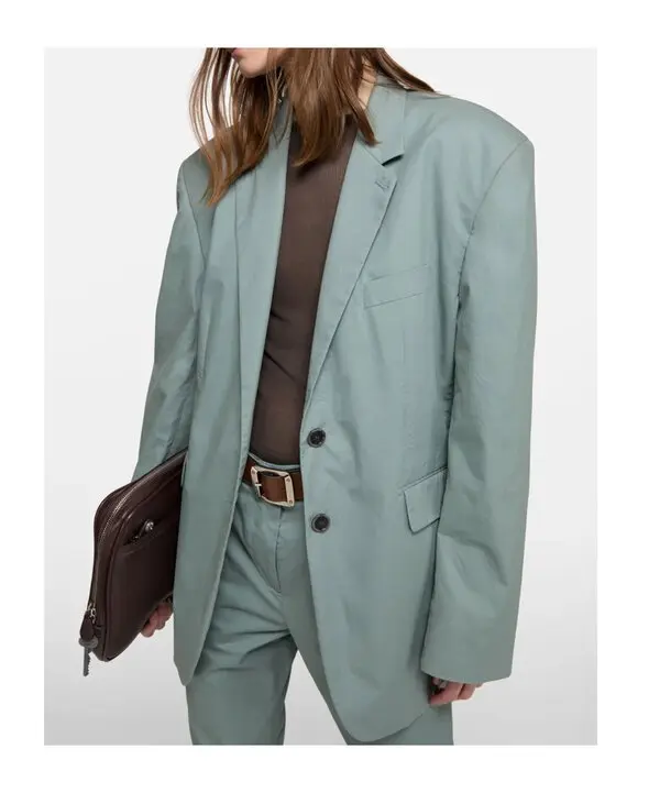 Acne Studios Suit Jacket With Attached Scarf