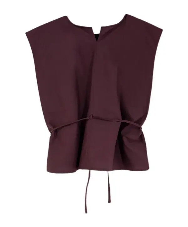 ALYSI Waist Tie T-shirt - Red