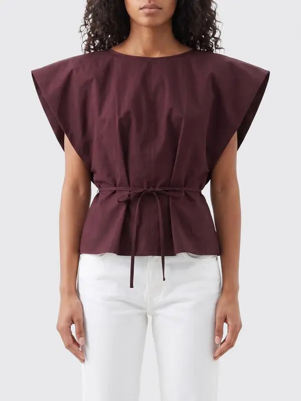 ALYSI Waist Tie T-shirt - Red