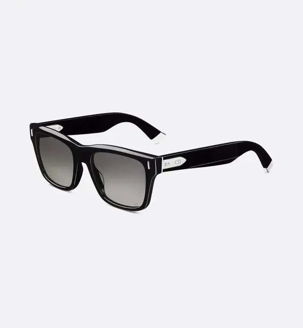 Dior Full-rimmed Rectangle Sunglasses With Cd Logo - Black