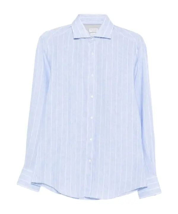 Brunello Cucinelli Collared Long-sleeved Shirt