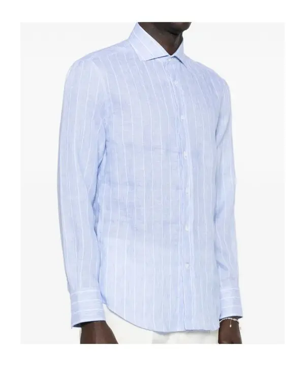 Brunello Cucinelli Collared Long-sleeved Shirt