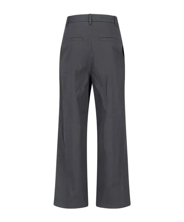 LOW CLASSIC Pleated Wide-leg Trousers - No