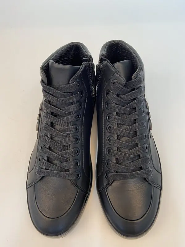 Emporio Armani Logo Detail High Top Sneakers