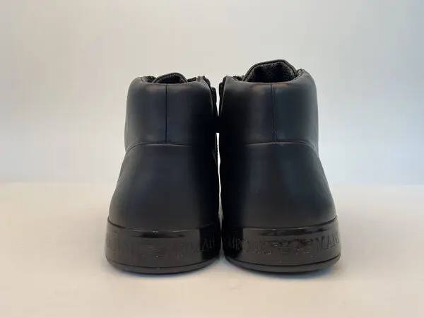 Emporio Armani Logo Detail High Top Sneakers