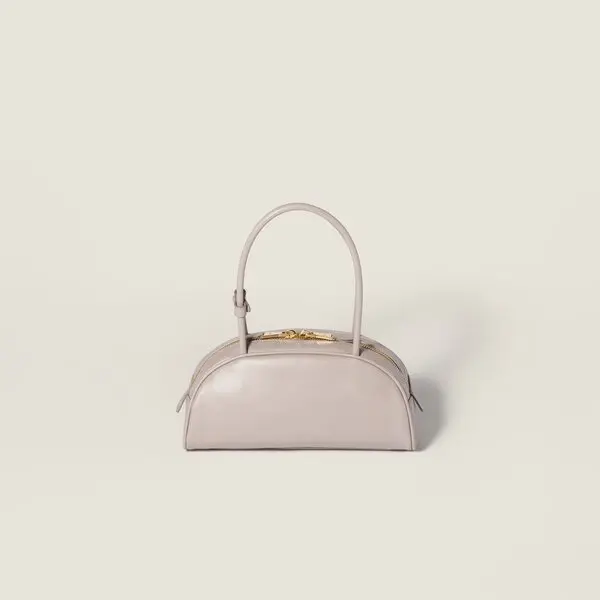 Miu Miu Beau Leather Bag - Nude