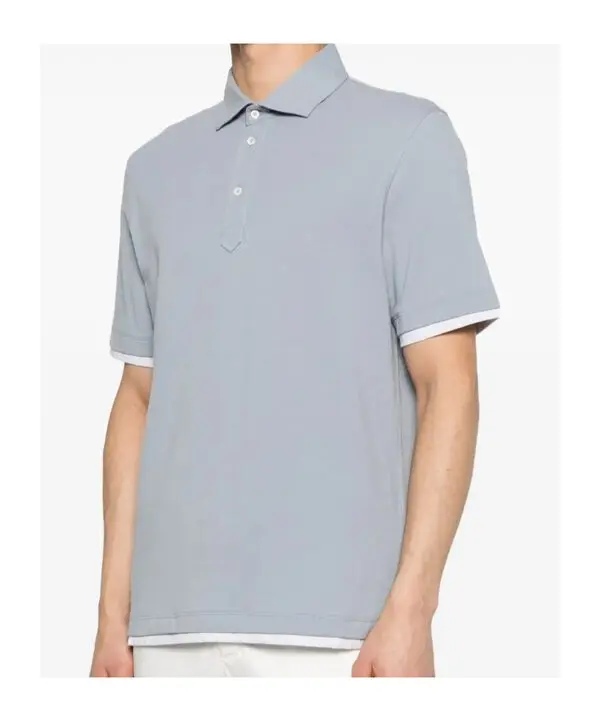 Brunello Cucinelli Buttoned Short-sleeve Polo Shirt