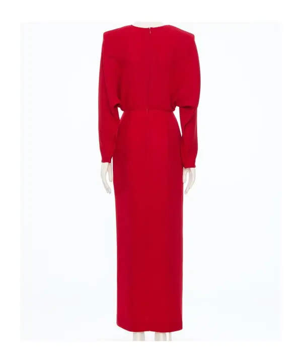 Valentino Garavani Cut Out Detailed Long Sleeved Dress
