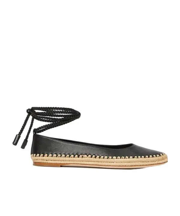 Max Mara Braided-strap Espadrilles - Black