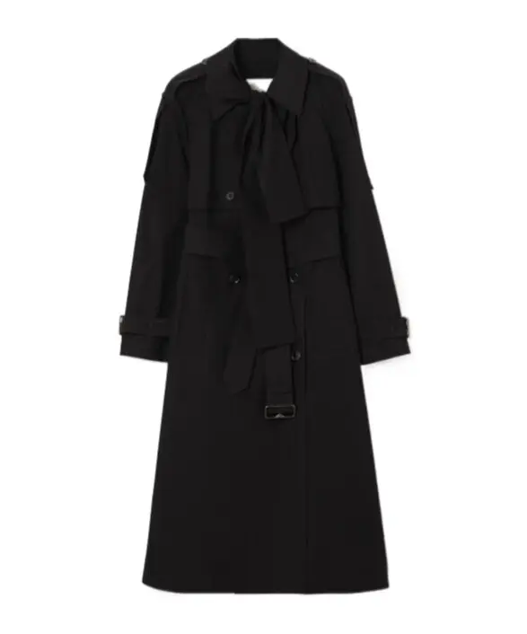 Burberry Kensington Medium Trench Coat - Black