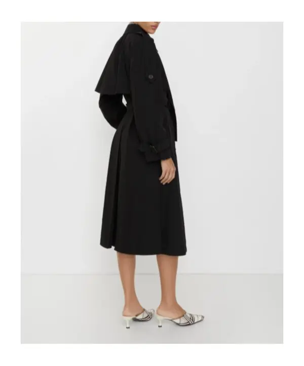 Burberry Kensington Medium Trench Coat - Black