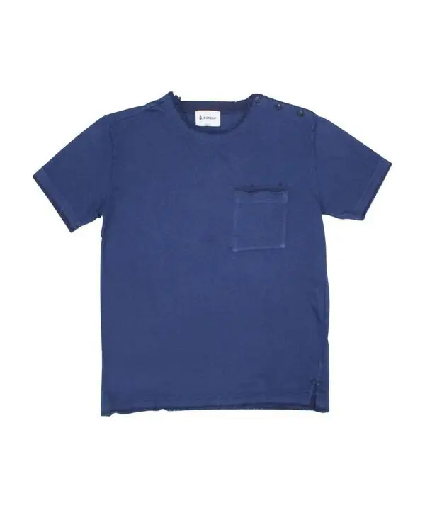 DONDUP Teen T-shirt Blu In Jersey Di Cotone - Blue
