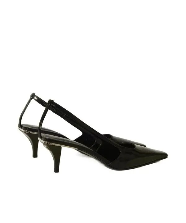 Gucci Pointed-toe Slingback Pumps - Black