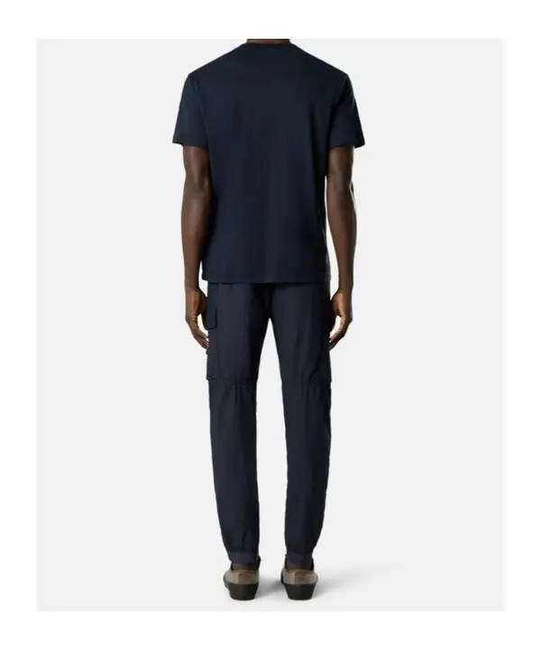 Stone Island Logo Patch Crewneck T-shirt - Blue