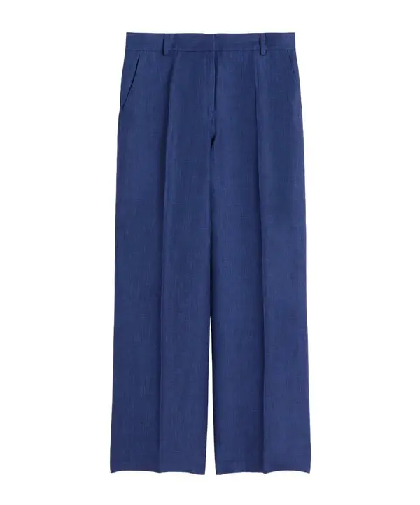 Max Mara Malizia Linen High-waisted Trousers