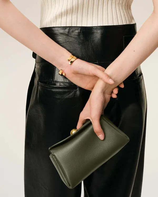 AMI Paris Mini Carrousel Bag - Deep Khaki