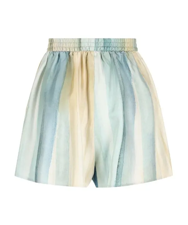 Loro Piana Pleated Printed Shorts