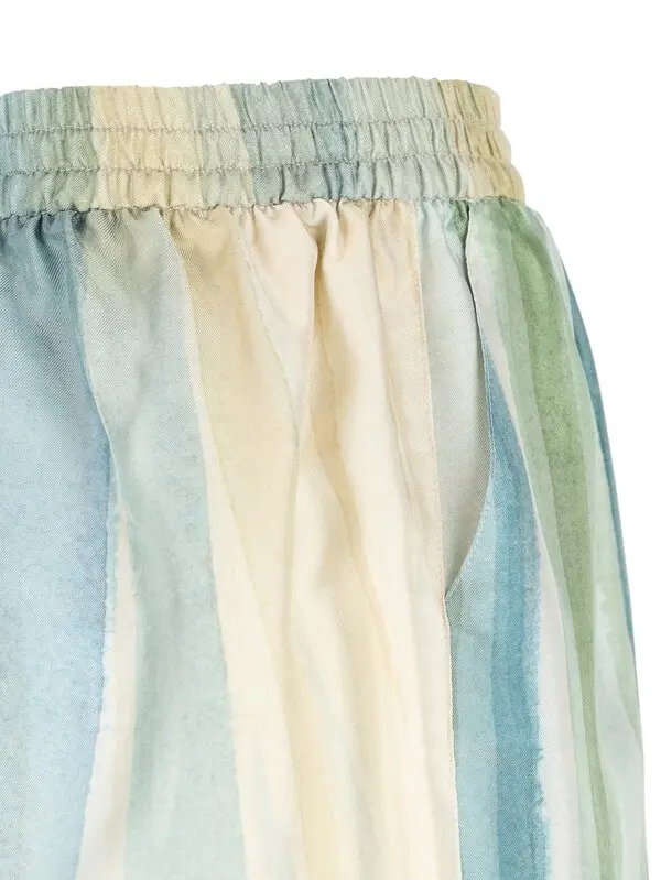 Loro Piana Pleated Printed Shorts