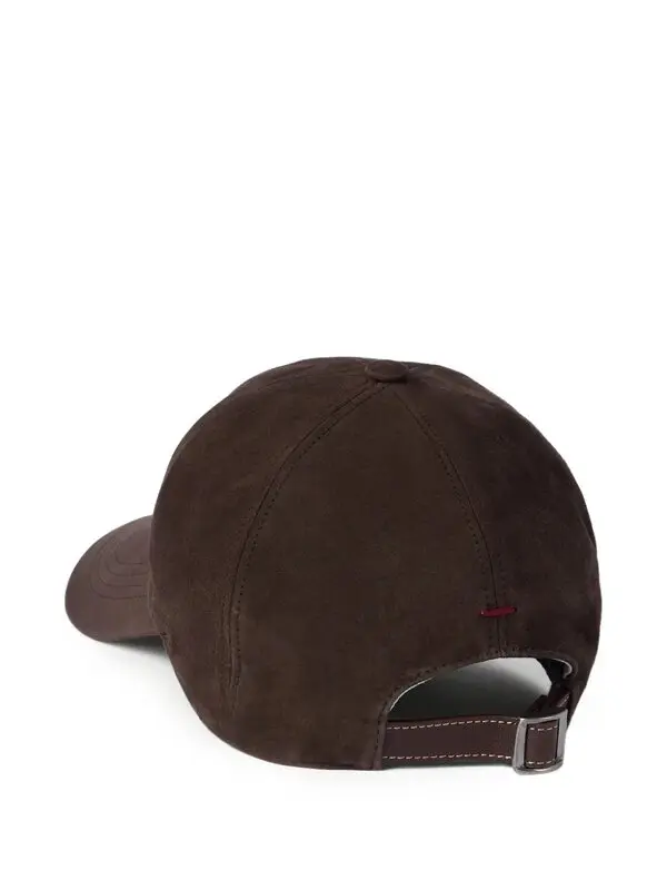 Brunello Cucinelli Baseball Cap With Embroidered Logo - Brown