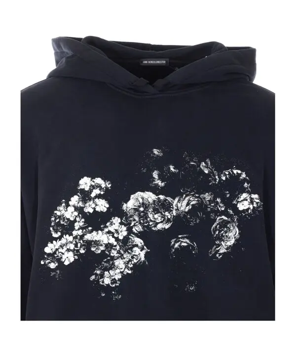 ANN DEMEULEMEESTER Printed Hooded Sweatshirt