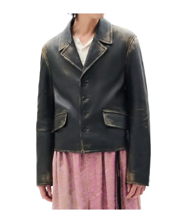 ANN DEMEULEMEESTER Malik Fitted Boxy Blouson