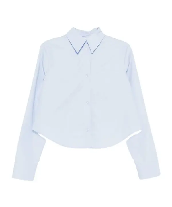 Sportmax Pleated Shirt - Transparent Blue