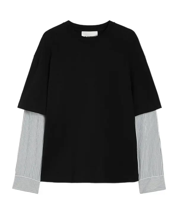 JIL SANDER Logo Long Sleeve T-shirt - No