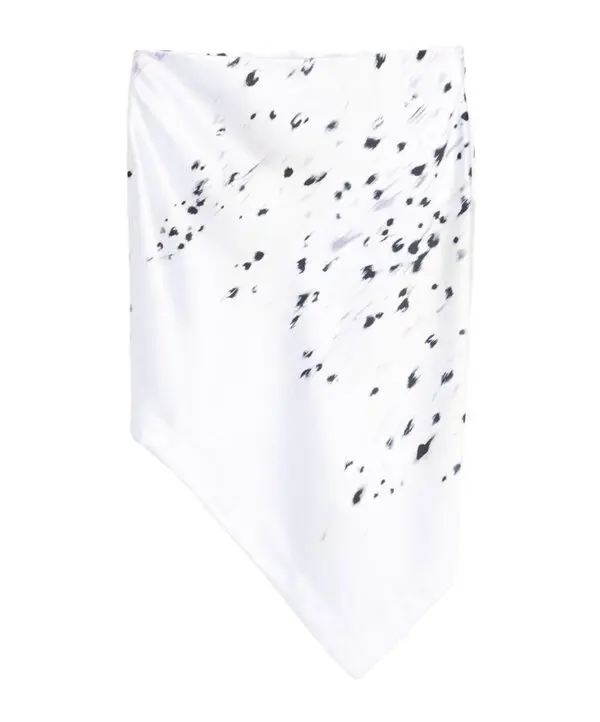 IRO PARIS Asymmetrical Printed Skirt - White
